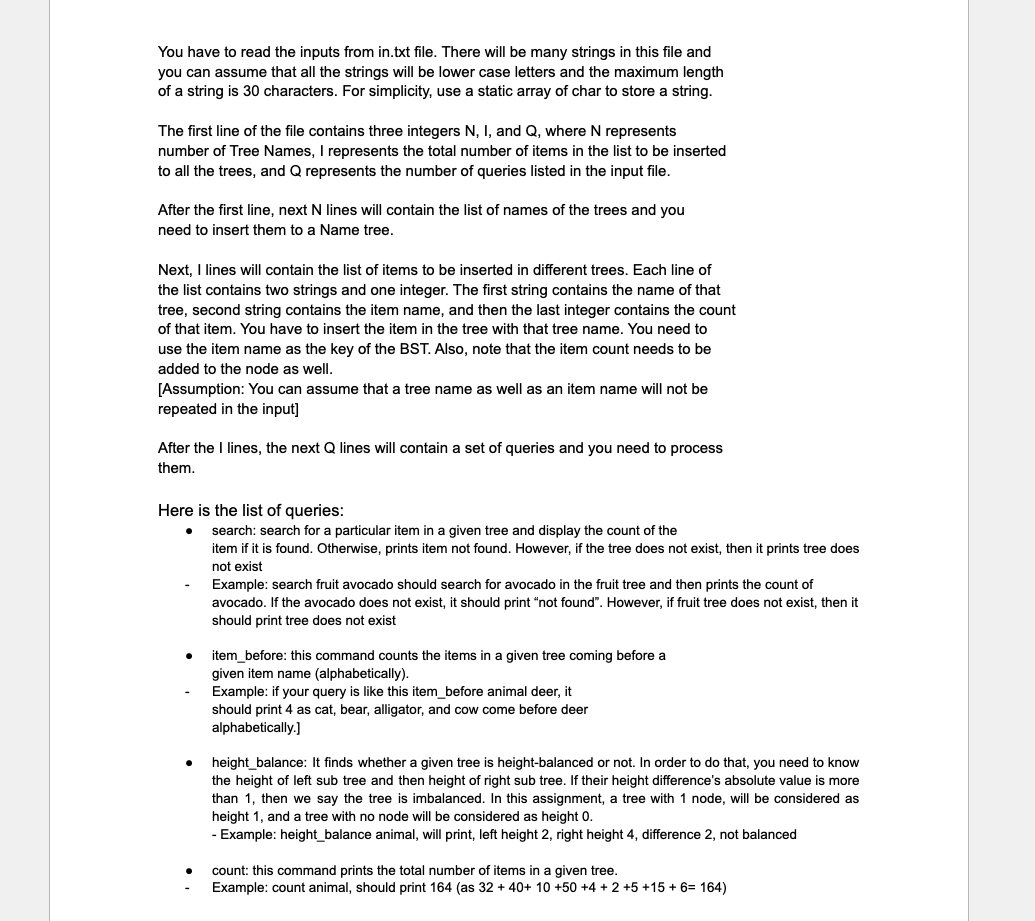 Solved In this project, you will build many Binary Search | Chegg.com