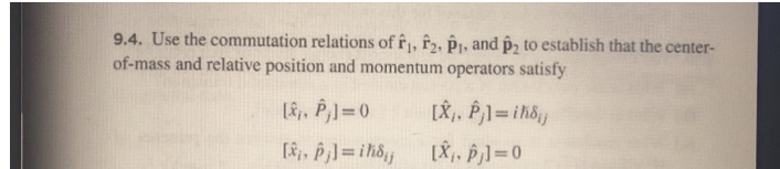 Solved 9.4. Use the commutation relations of r^1,r^2,p^1, | Chegg.com