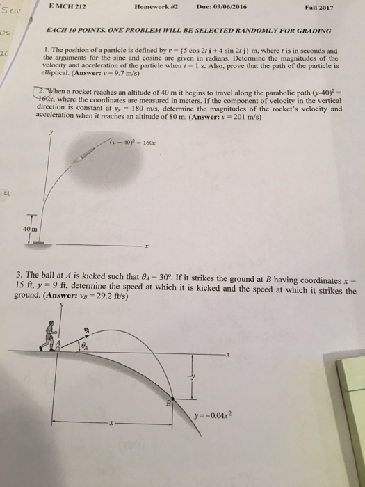 Solved The position of a particle is defined by r = {5 cos | Chegg.com