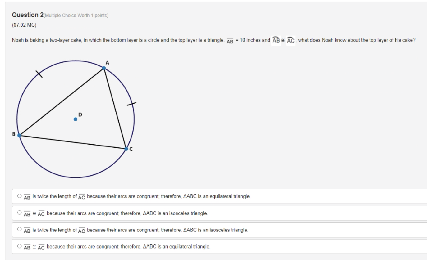 Solved Question 2 Multiple Choice Worth 1 points) (07.02 MC) | Chegg.com