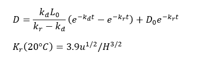 Solved ENVIRONMENTAL MODELLING Qr = 0.5 m3/sec BOD5 = 3 | Chegg.com