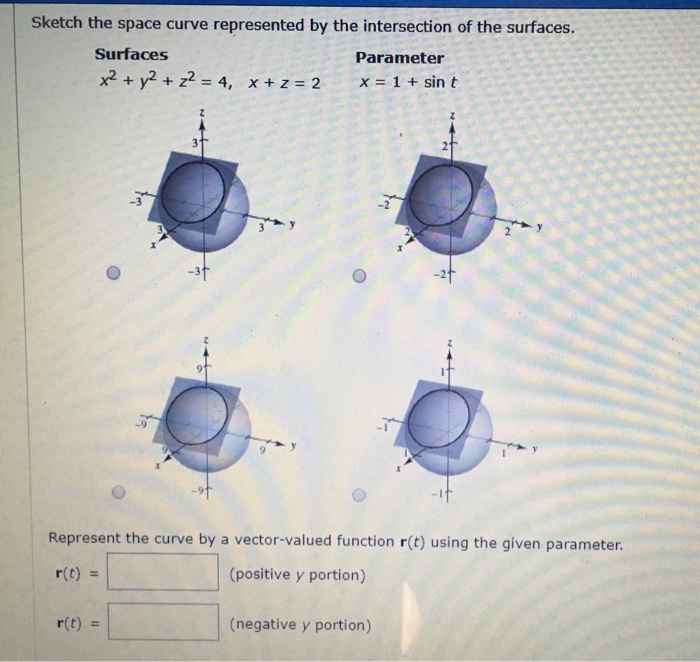 Solved Sketch the space curve represented by the | Chegg.com