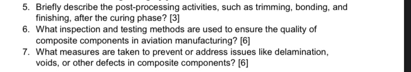 Solved 5. Briefly describe the post-processing activities, | Chegg.com