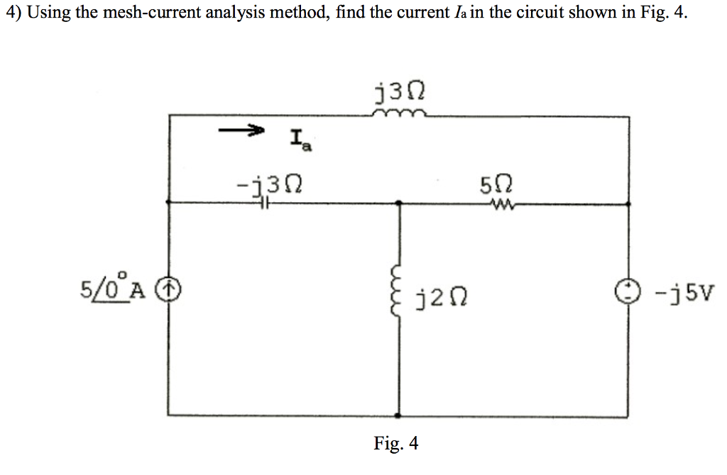 Solved 4) Using the mesh-current analysis method, find the | Chegg.com