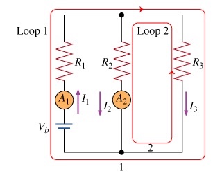 Solved 1. Apply the loop rule to loop 2 (the | Chegg.com