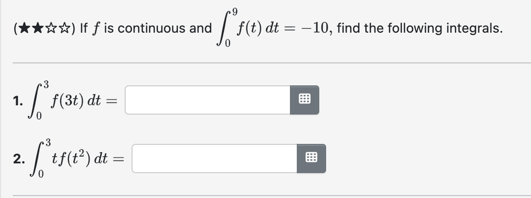 Solved (*********lArr) ﻿If f ﻿is continuous and | Chegg.com