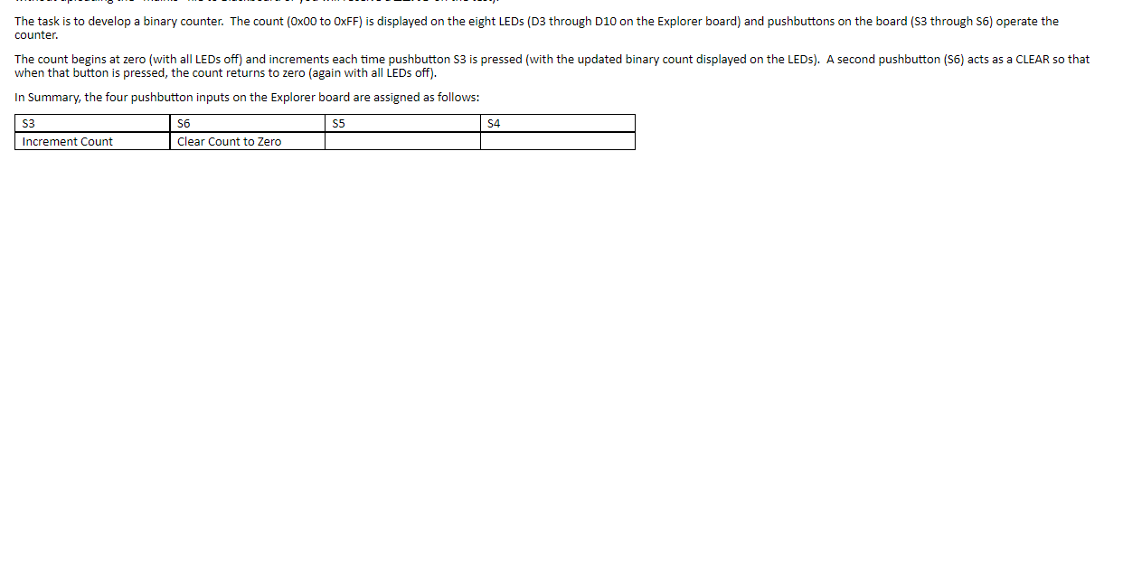 Solved counter. when that button is pressed, the count | Chegg.com
