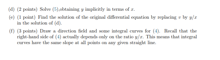 Solved Homogeneous equations. (9 points) If the right-hand | Chegg.com