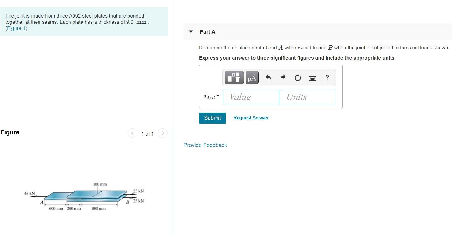 Solved The joint is made from three A992 steel plates that | Chegg.com
