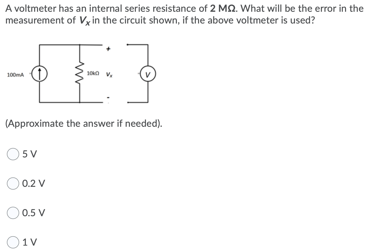 Solved A voltmeter has an internal series resistance of 2 | Chegg.com