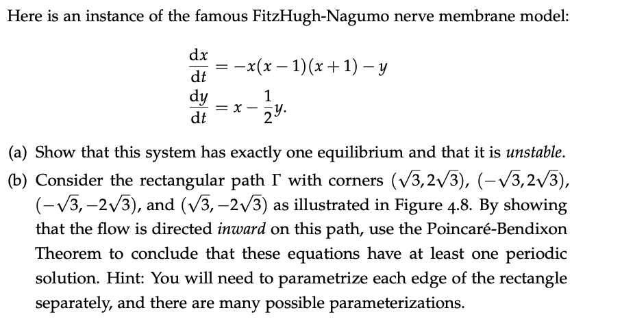 Solved у х Figure 4.8. Rectangular path to use in exercise | Chegg.com