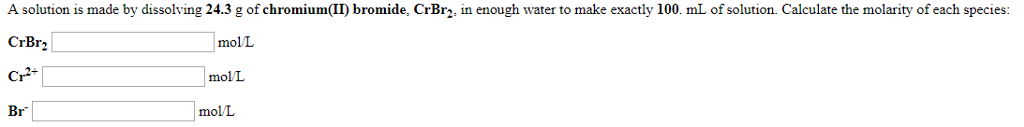 Solved A solution is made by dissolving 24.3 g of | Chegg.com