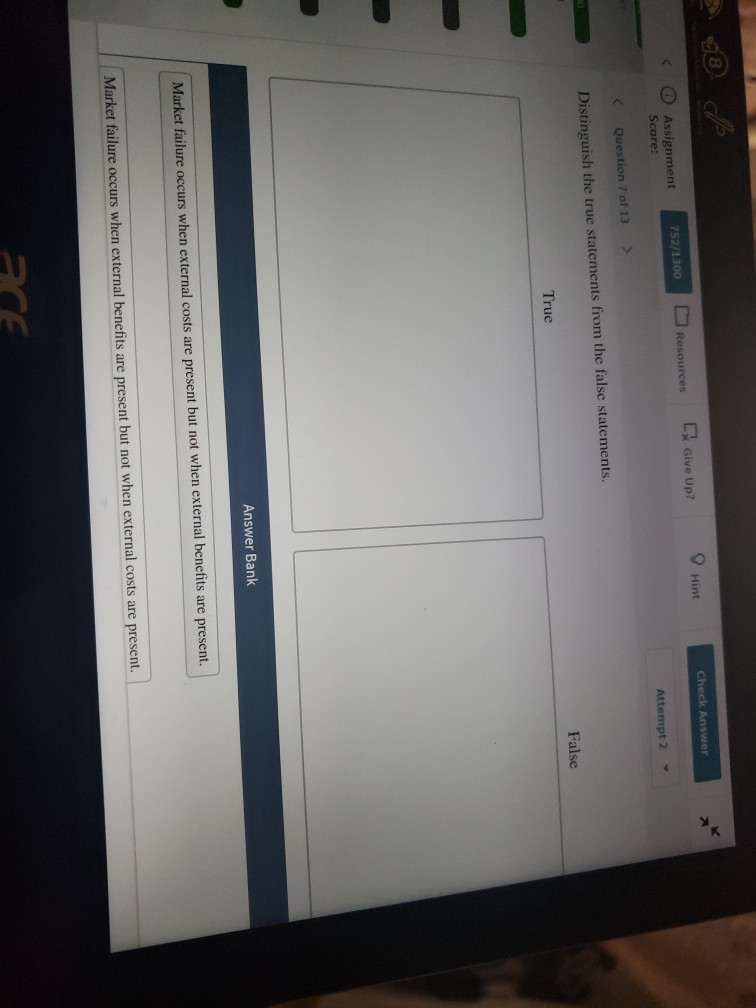 Solved Check Answer Hint Resources [ Give Up? 752/1300 O | Chegg.com