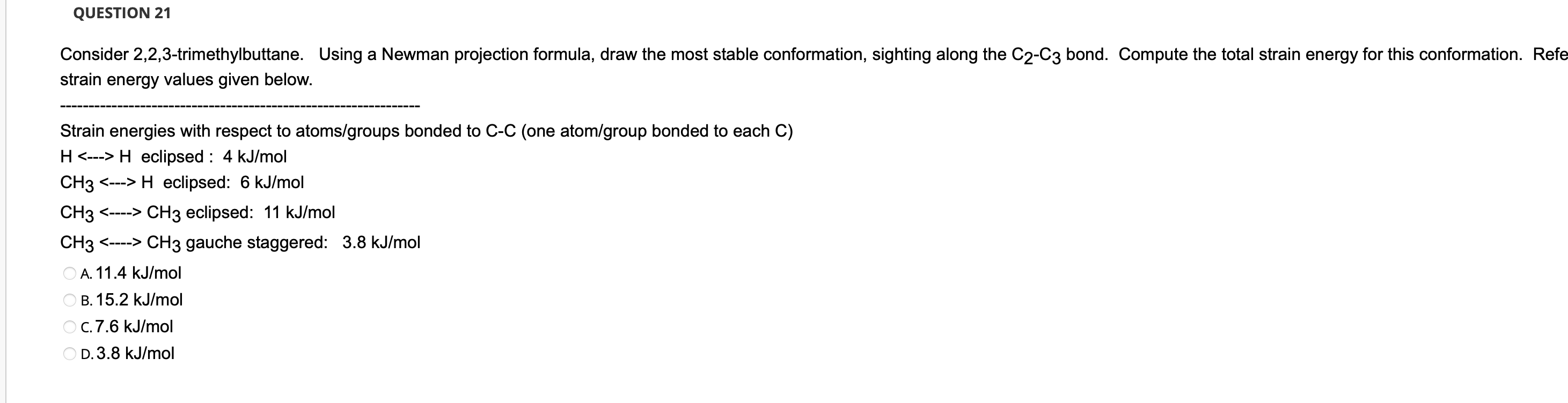 Solved Consider 2,2,3-trimethylbuttane. Using a Newman | Chegg.com
