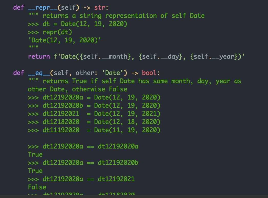 Solved (in python) Within date.py implement a method called | Chegg.com