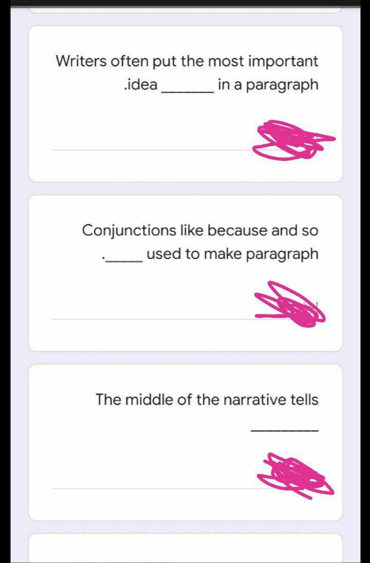 Solved Writers often put the most important .idea in a | Chegg.com