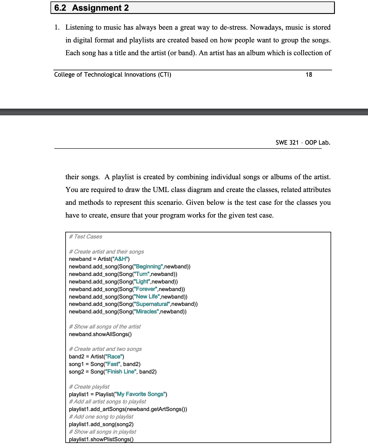 Solved 6.2 Assignment 2 1. Listening to music has always | Chegg.com
