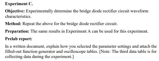 Experiment C. Objective: Experimentally determine the | Chegg.com