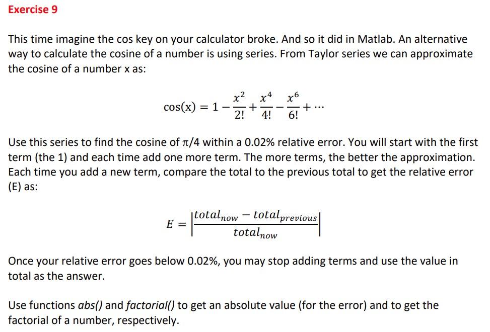 Solved This time imagine the cos key on your calculator | Chegg.com