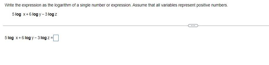 Solved Write the expression as the logarithm of a single | Chegg.com