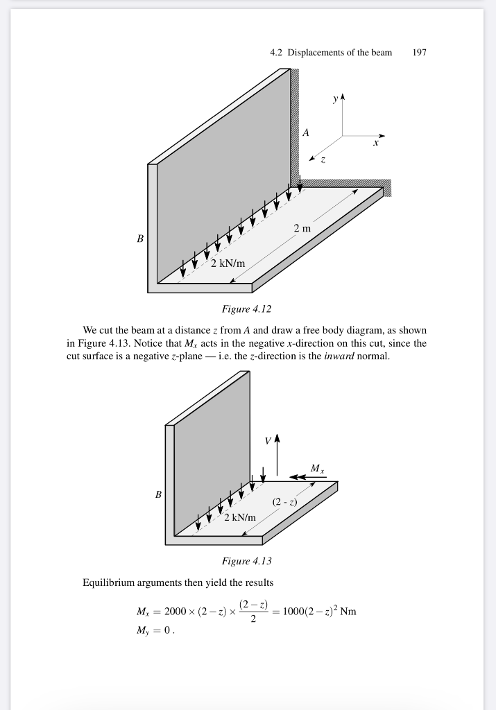 Solved 4.12. Figure P4.12 shows an L-section steel beam (E = | Chegg.com
