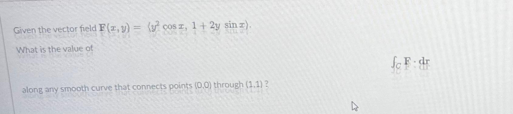 [Solved]: Given the vector field ( mathbf{F}(x, y)= left