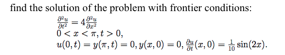 Solved au find the solution of the problem with frontier | Chegg.com
