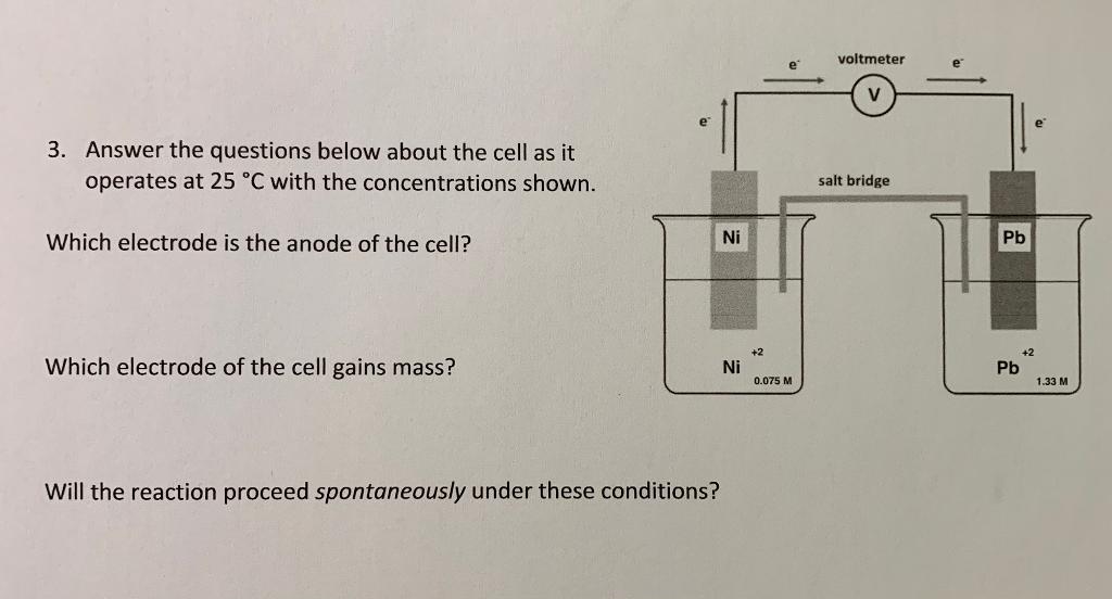 Solved voltmeter 3. Answer the questions below about the | Chegg.com