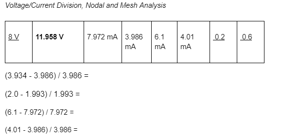 Solved Nodal and Mesh Analysis A. Voltage Division Circuit | Chegg.com