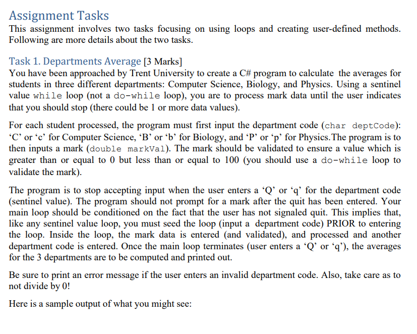 Assignment Tasks This assignment involves two tasks | Chegg.com