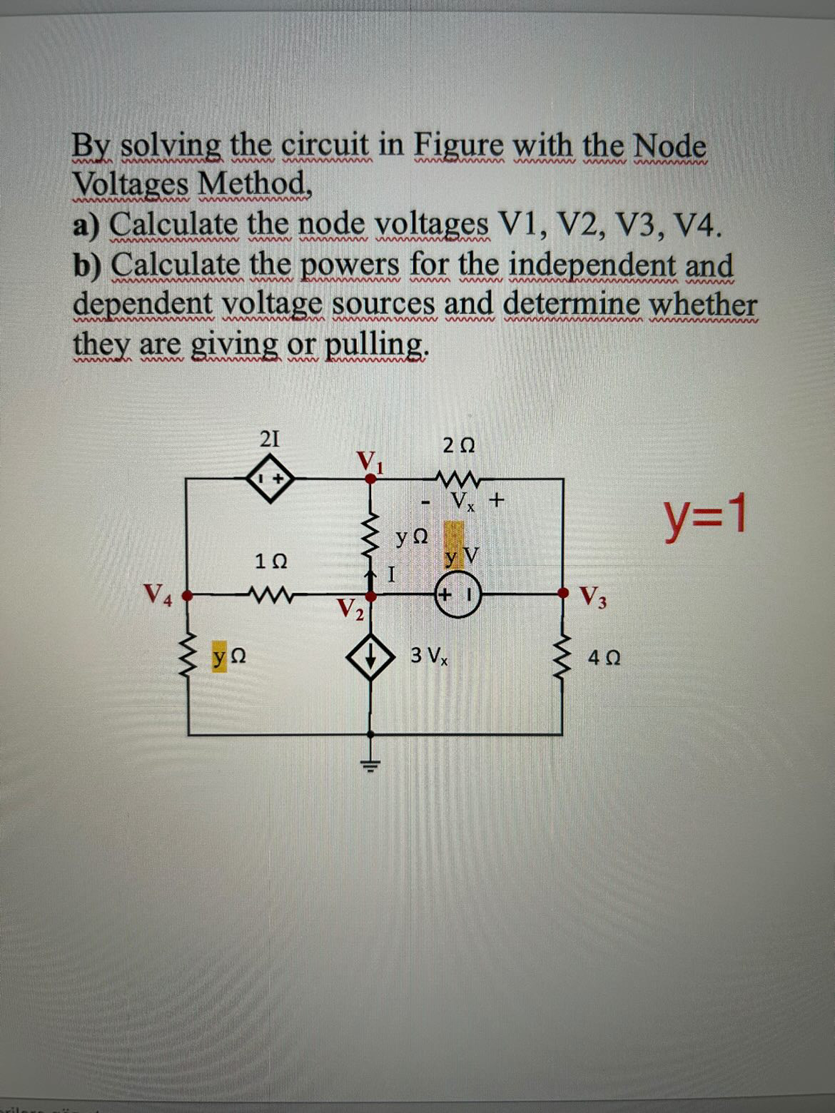 Solved By solving the circuit in Figure with the Node | Chegg.com
