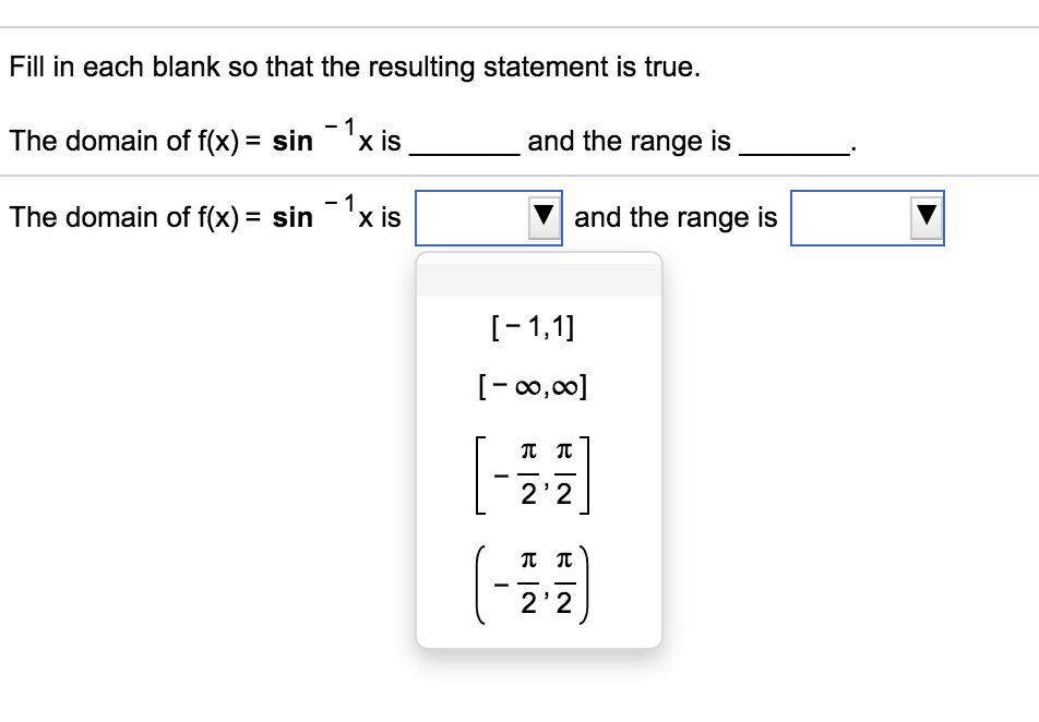 Solved Fill in each blank so that the resulting statement is | Chegg.com