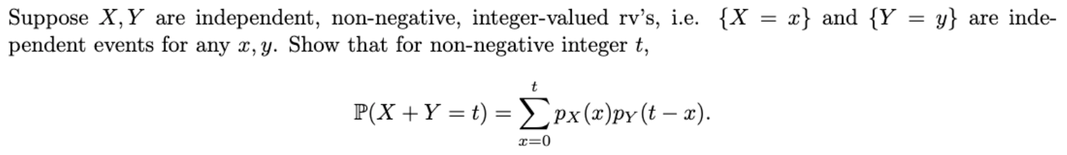 Solved = Suppose X, Y are independent, non-negative, | Chegg.com