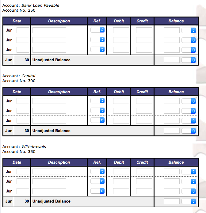 Solved Instructions for posting 1) Post the transactions | Chegg.com