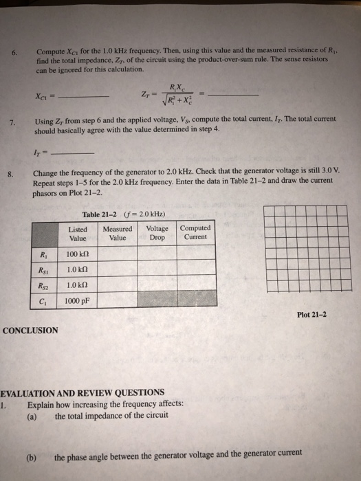 Solved Parallel Rc Circuits Name Reading Text Sections 10 4 5331