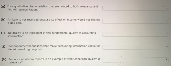 Solved Exercise 2-4 Identify the appropriate qualitative | Chegg.com