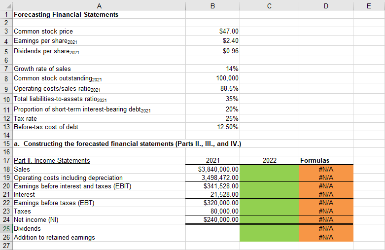 Solved Please help solve and show in excel if you don't | Chegg.com