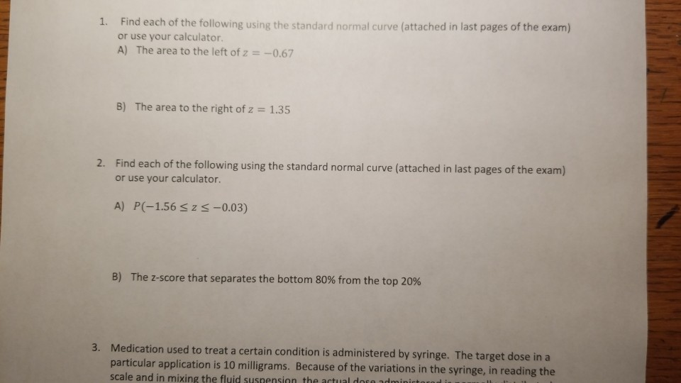 Solved Need help answering question 1 and 2. Find each of | Chegg.com
