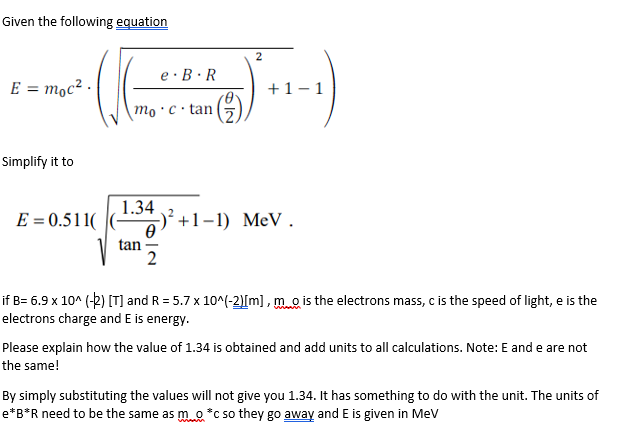 Solved Given the following equation | Chegg.com