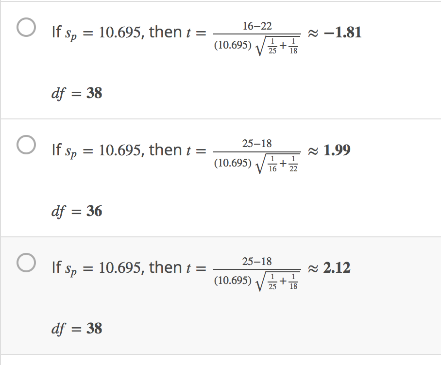 Solved We are doing a two-mean pooled t-test. We have two | Chegg.com