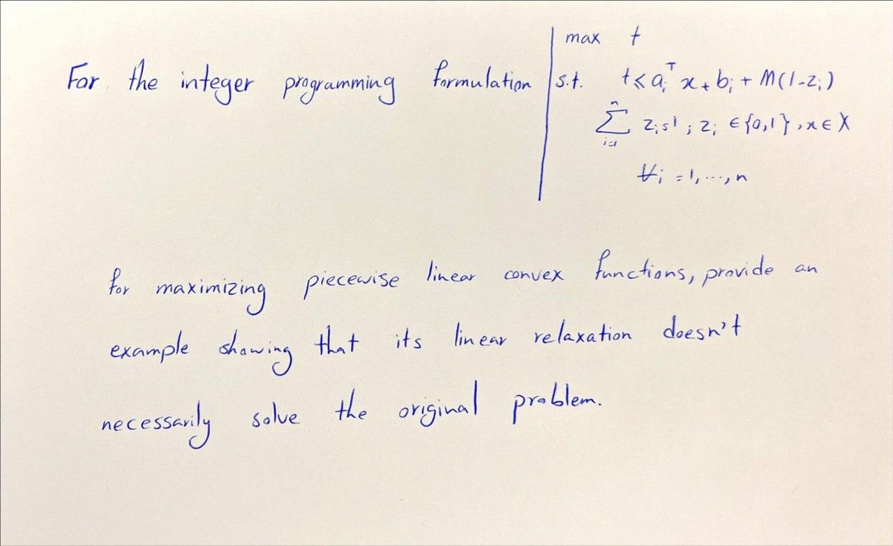 Solved For The Integer Programing Function For Maximizing 