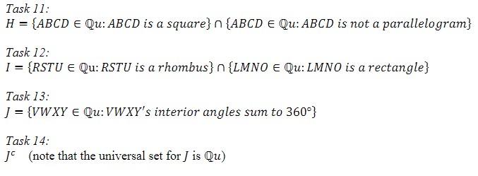 Solved For each of the following sets, find another way to | Chegg.com