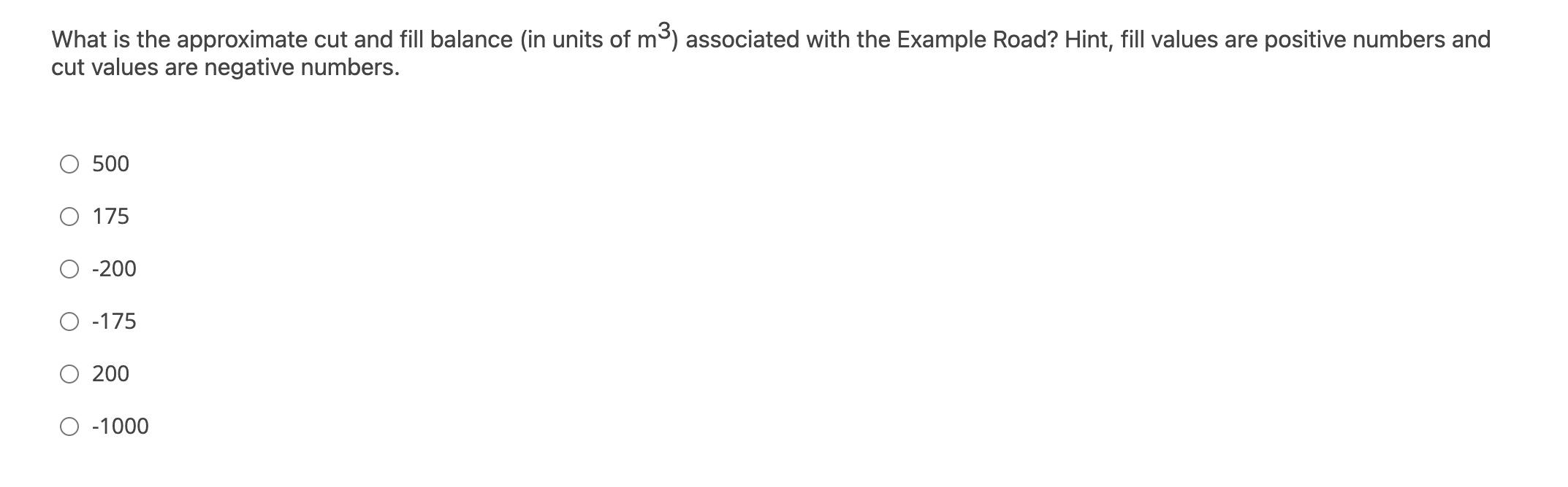 What is the approximate cut and fill balance (in | Chegg.com
