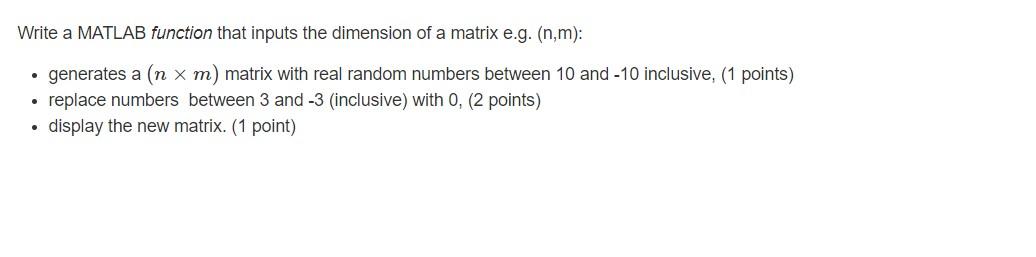 Solved Need to know how to do this on MATLAB, please | Chegg.com