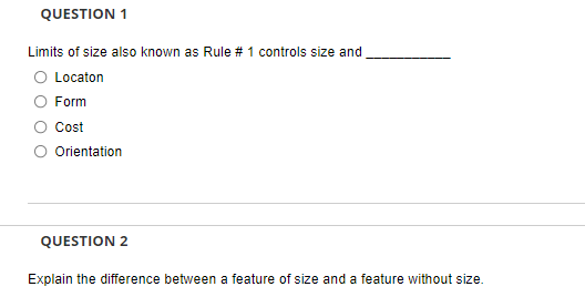 Solved Limits of size also known as Rule \# 1 controls size | Chegg.com