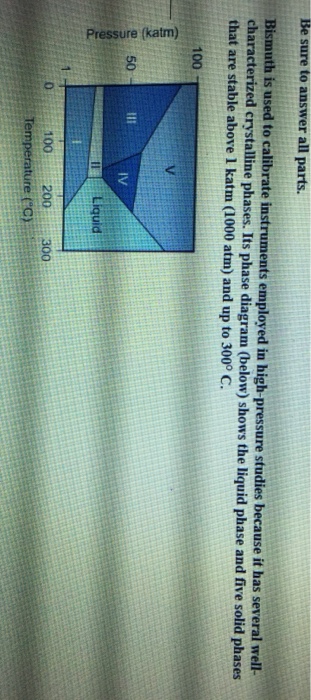 Solved Be sure to answer all parts. Bismuth is used to | Chegg.com