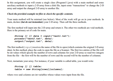 Solved THE CODE IS JAVA - COMPANION TEXT FILES FOR THE | Chegg.com