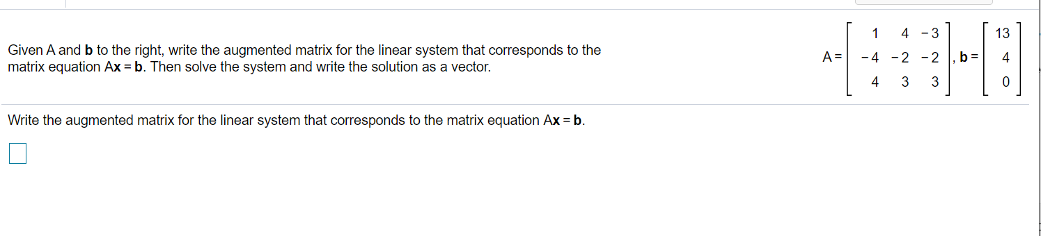 Solved 1 4 3 13 Given A And B To The Right Write The