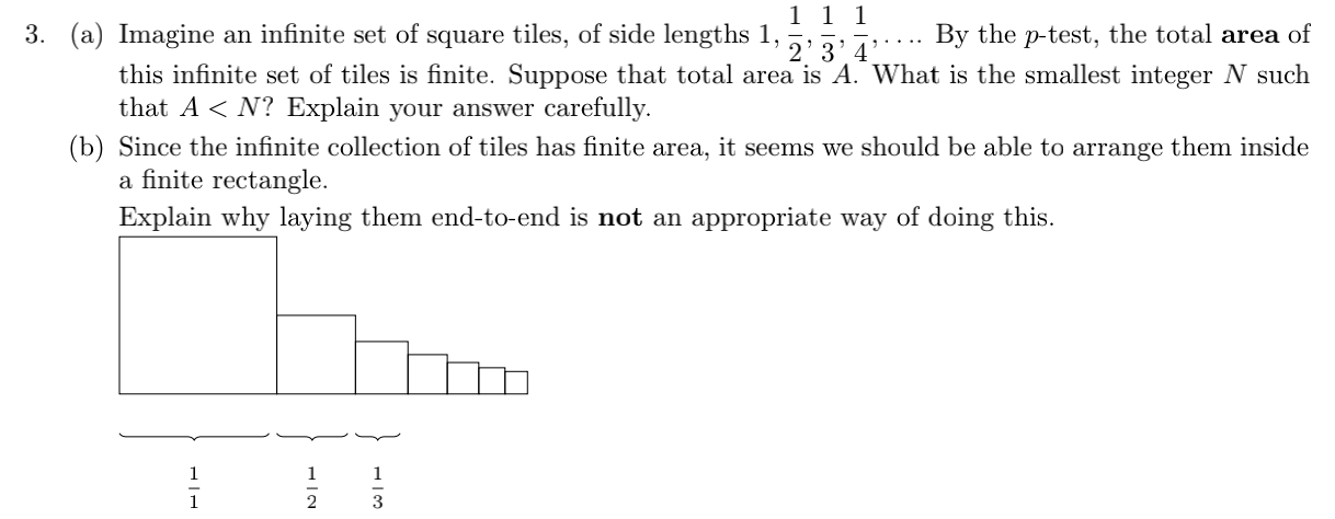 Solved 3. (a) Imagine an infinite set of square tiles, of | Chegg.com