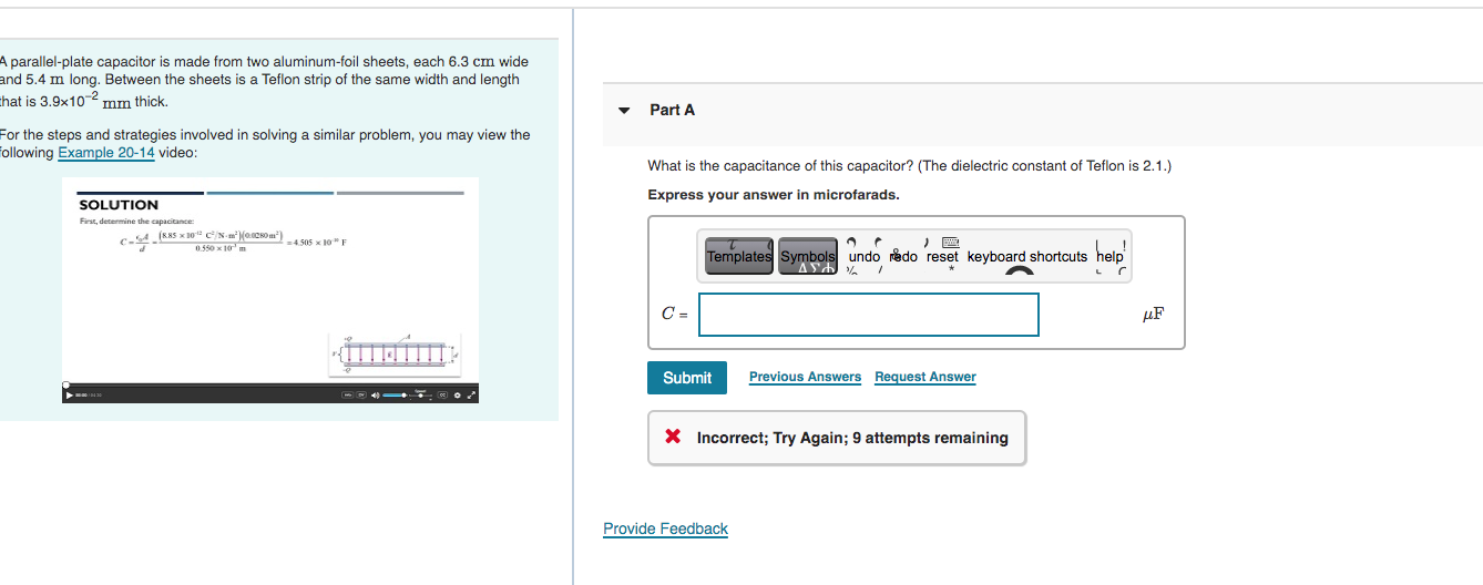 Solved A parallel-plate capacitor is made from two | Chegg.com